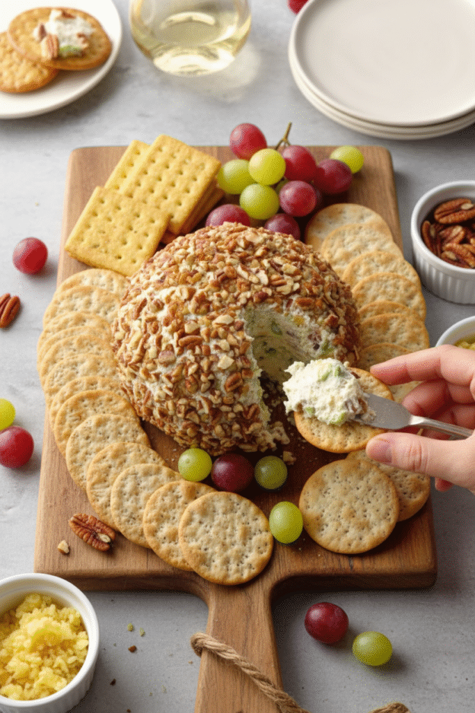 Pineapple Pecan Cheese Ball Making Tutorial – Chloe Dishes