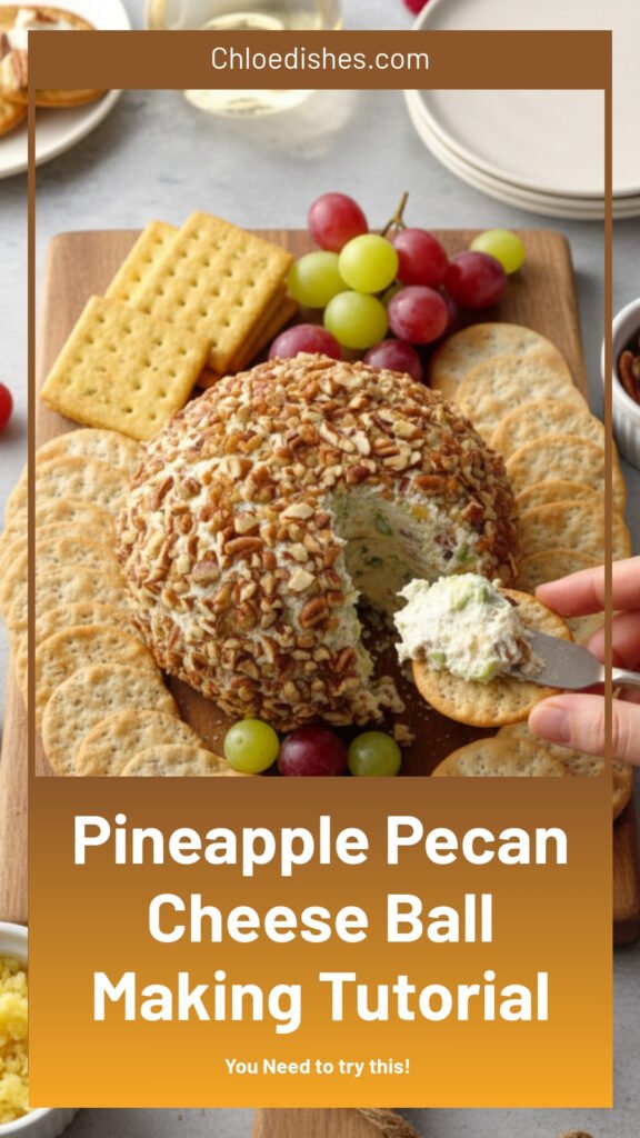 Pineapple Pecan Cheese Ball Making Tutorial – Chloe Dishes