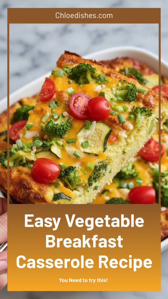 Easy Vegetable Breakfast Casserole Recipe – Chloe Dishes